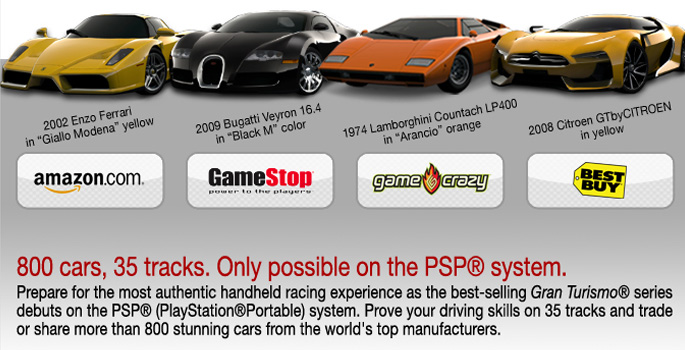 GT Pre-Order Bonuses Guaranteed to Agonize PSP Owners