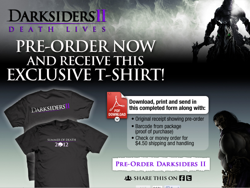 THQ Announces "Summer of Death" Darksiders II Promotion