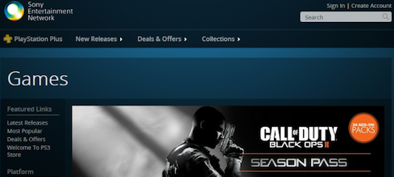 PlayStation Web Store Launching in U.S. This Month