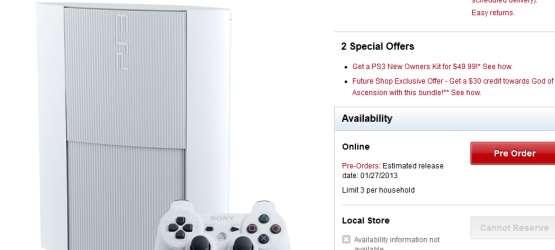 Limited Edition White 500GB PS3 Bundle Confirmed for North America ...