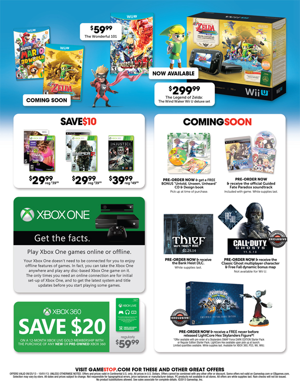 GameStop USA Flyer Deals: September 25th - October 1st, 2013 ...