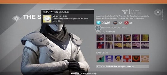 Destiny Motes of Light Explained, Progress Past Level 20