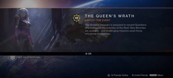 Bungie Outlines Destiny Queen's Wrath Event