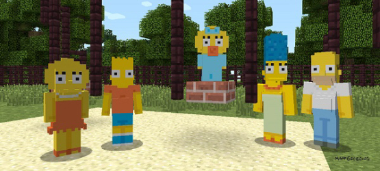 The Simpsons Minecraft Skin Pack Announced for Xbox