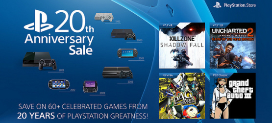 20th Anniversary PlayStation Store Sale Starts Today, Discounts Over 60 ...