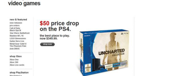 Target Ad Suggests $50 PS4 Price Drop Is on the Way