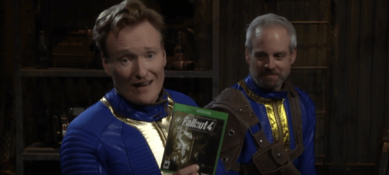 Conan O Brien Fallout 4 Review While Wearing Vault Suit