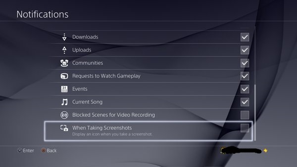 PS4 Update 3.50 Includes Option to Turn off Screenshot Icon