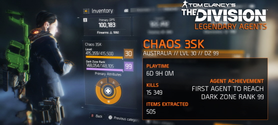 New The Division Update Out Next Week, Someone Already Reached Max ...