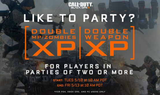 Call of Duty Black Ops 3 Double XP Event Starts Today, May 10, for ...