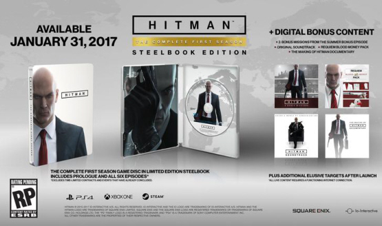 Hitman Season 1 Retail Disc Releases on January 31, 2017