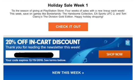Sony Giving Out 20% Off PlayStation Store Discount Codes