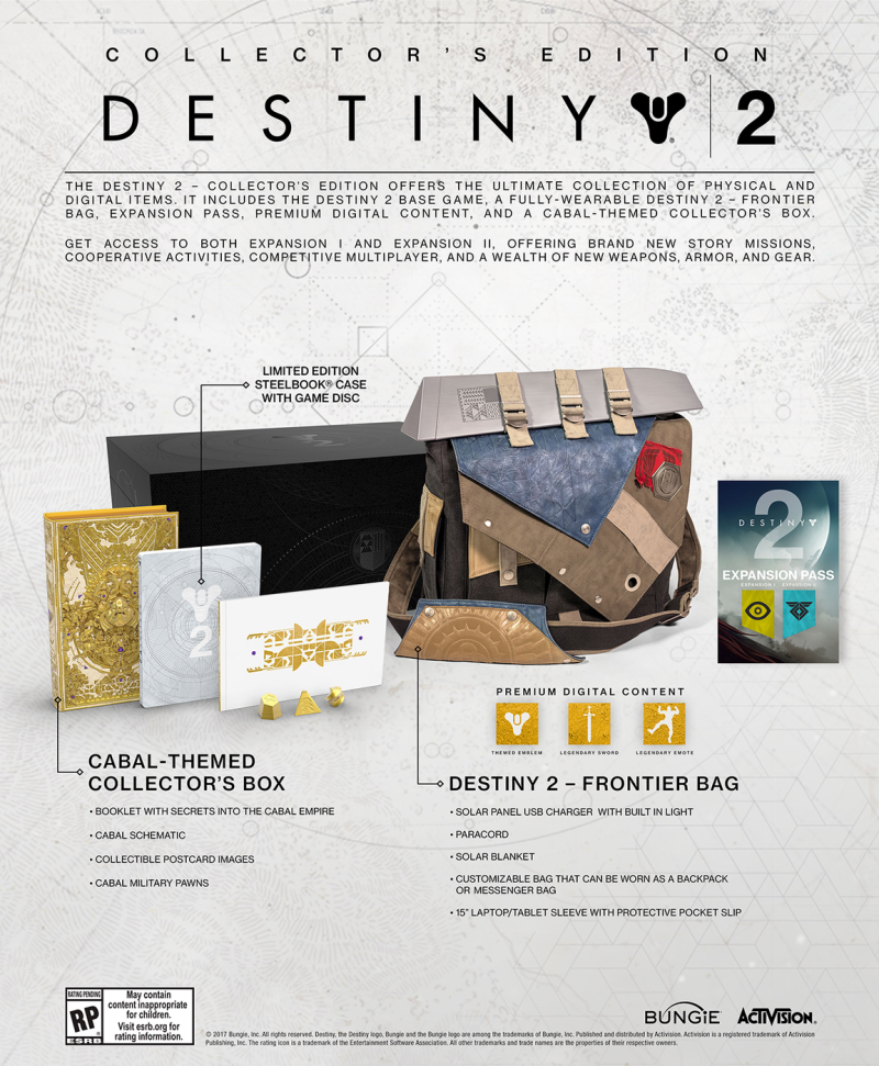 Destiny 2 Expansion Pass, Special Editions Detailed
