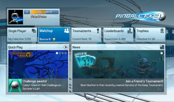 Pinball FX3 Announced for PS4, Xbox One & PC