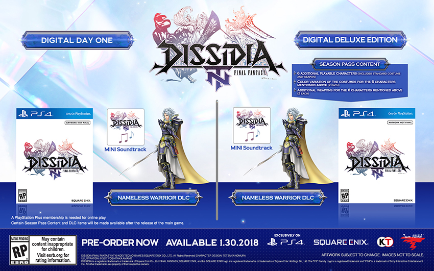 Dissidia Final Fantasy NT Season Pass & Release Revealed