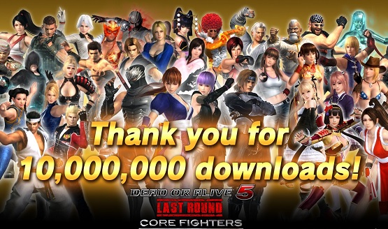 DoA5 Last Round Core Fighters Reaches 10M Downloads