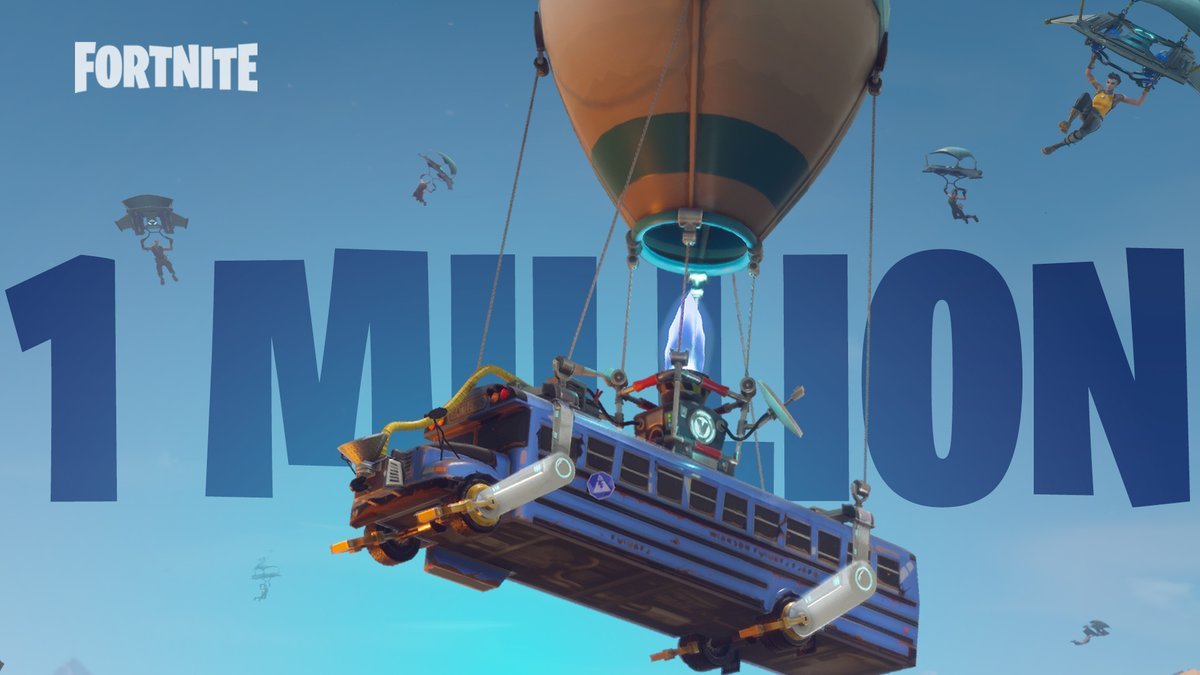 Fortnite Player Count Hits 1 Million in Battle Royale