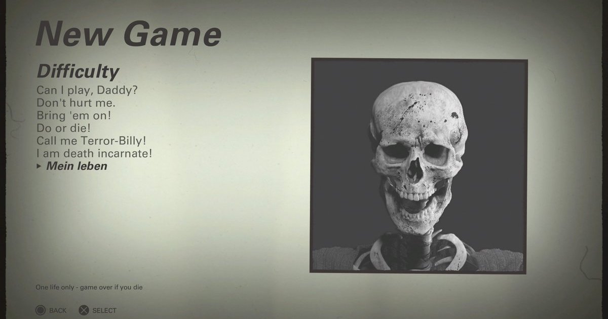 Wolfenstein 2 Mein Leben Difficulty: How to Unlock + Info