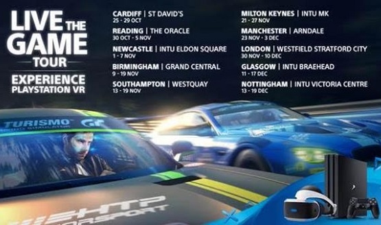 PlayStation Announces PSVR Demo UK Tour