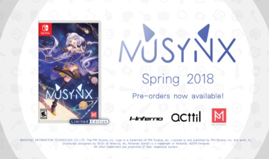Musynx Release Date Announced for the PS4 and PS Vita
