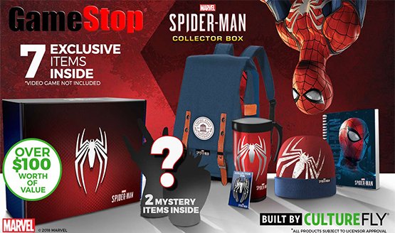 New Spider Man GameStop Collectors Box Contains Exclusive Goodies