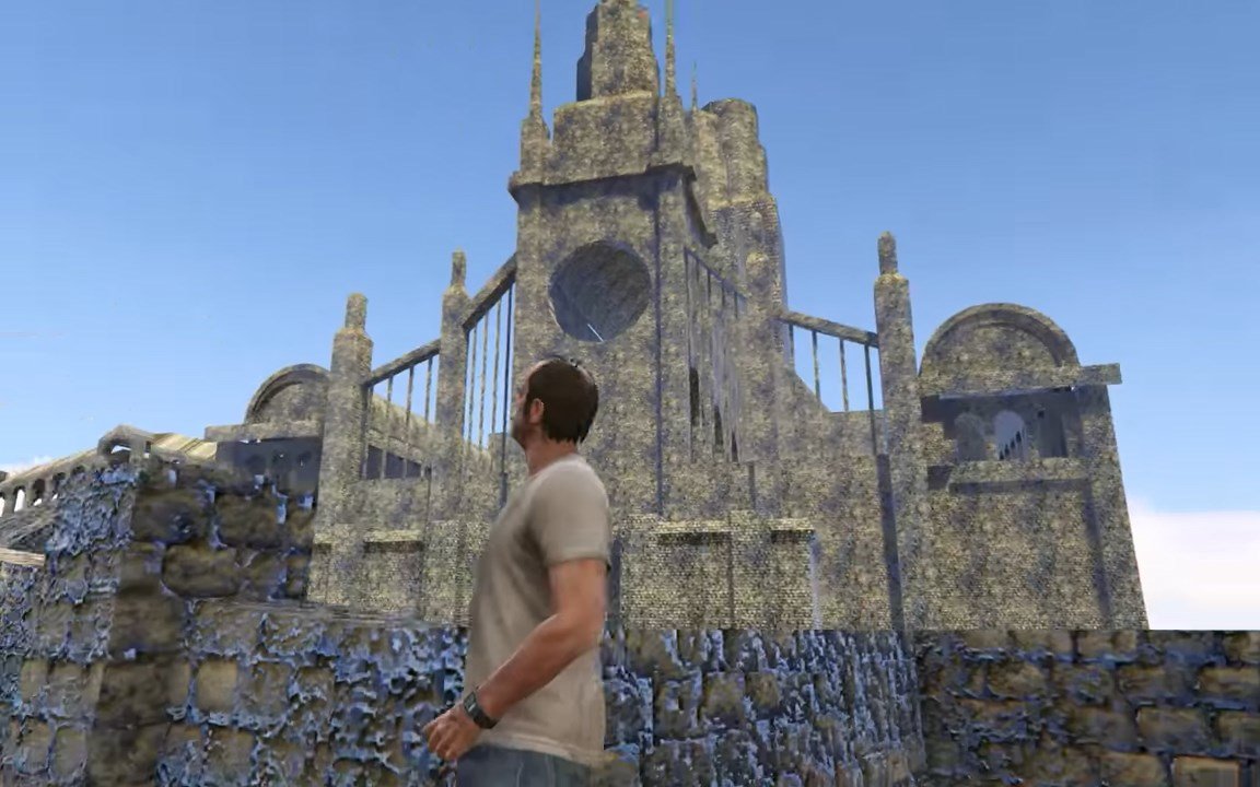Bloodborne Upper Cathedral Ward Map Sees Trevor From GTAV