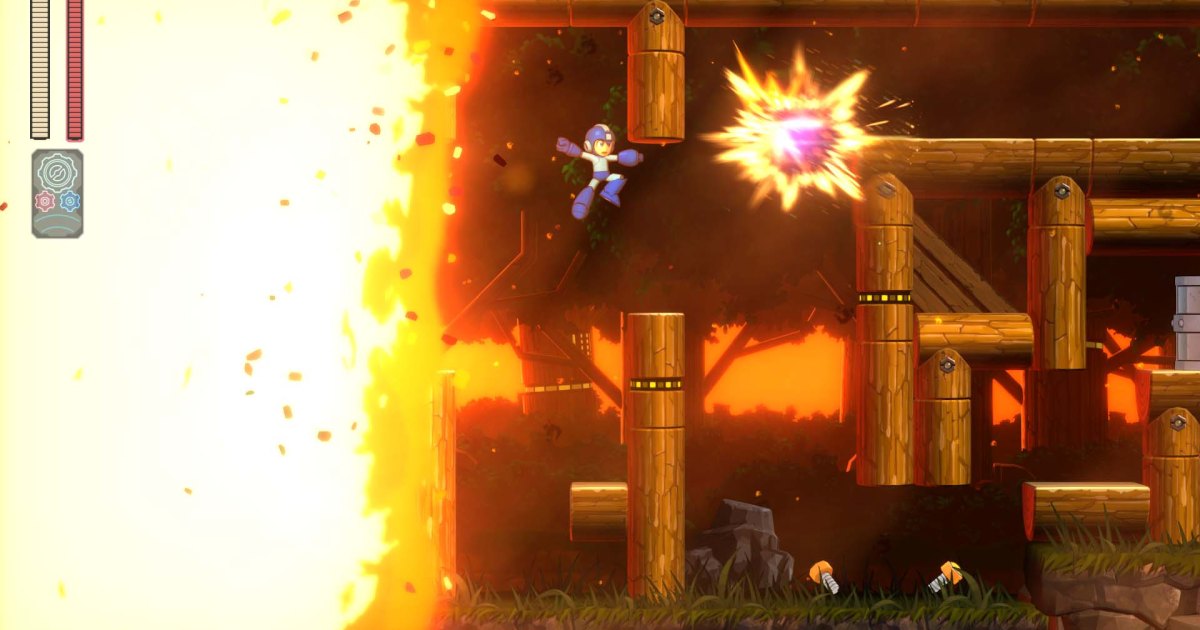Capcom Drops Mega Man 11 Screenshots and Torch Man Boss Fight