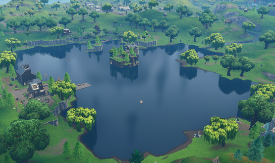 Fortnite Loot Lake Changed by the Giant Purple Cube