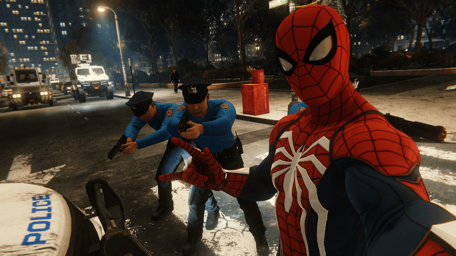 The Spider-Man PS4 Police Force Is Beyond Shit.