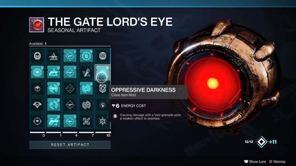 Destiny 2's Artifact Should be a Seasonal Skill Tree, Not Unlockable Mods