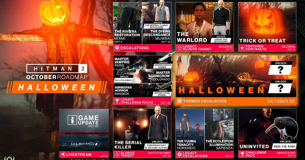 Free Hitman 2 Halloween Event Gets Players Spooky Content in October