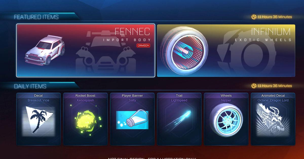 Here's a Look at the New Rocket League Item Shop Credit Pricing