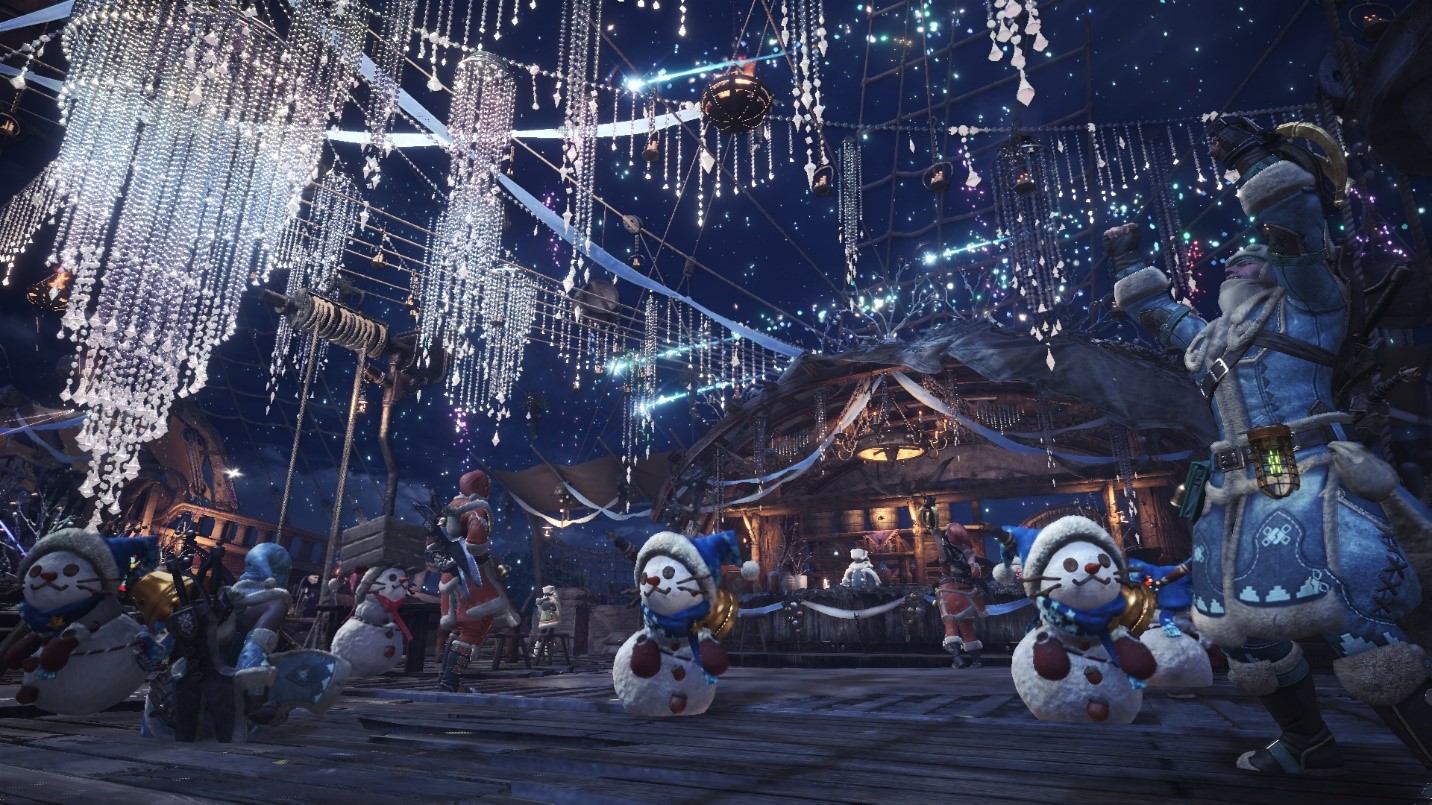 Monster Hunter World Holiday Event Lets You Snowball Fight