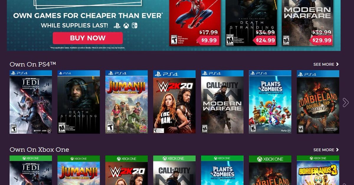 Redbox Video Games Sale Offers Deep Discounts, Redbox Purges Games