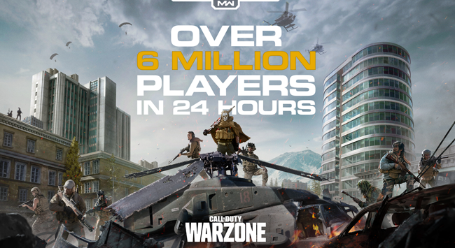 Call of Duty Warzone Player Count Reached 6 Million in First 24 Hours