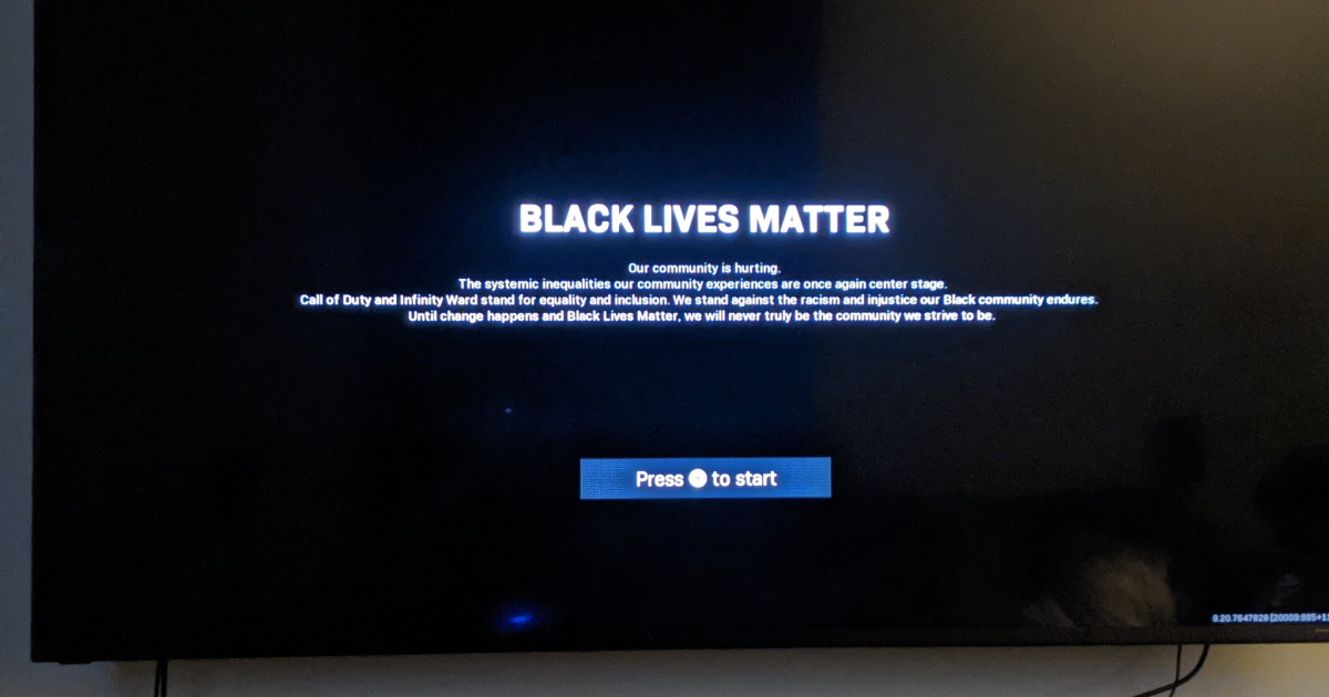Call of Duty Modern Warfare Black Lives Matter Loading Screen Added
