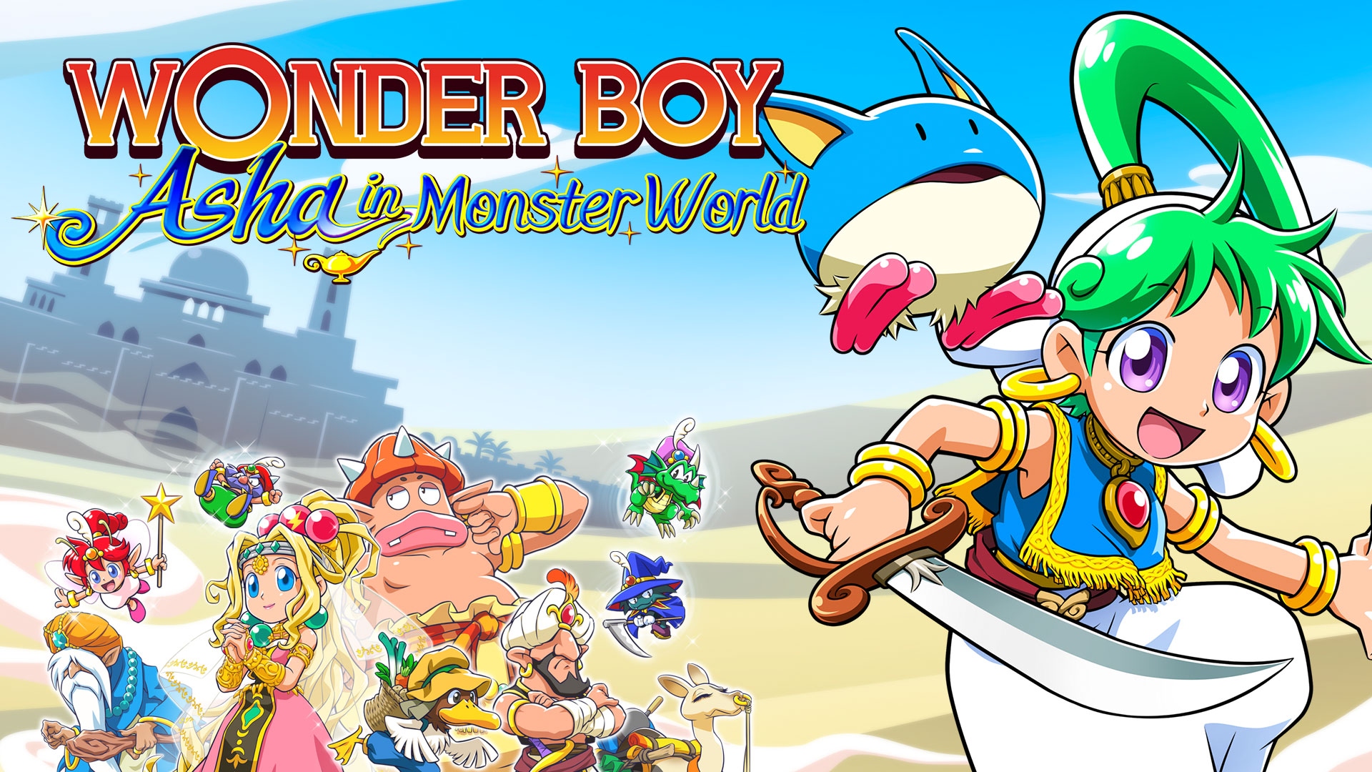 Wonder Boy Asha in Monster World Announced For PS4 and Switch