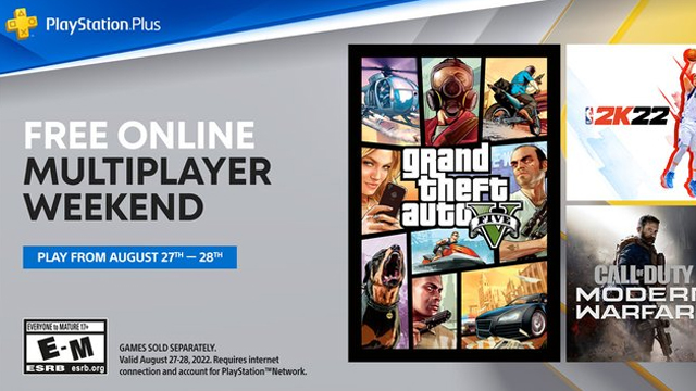 Free PlayStation Online Multiplayer Weekend Announced for August 27-28 ...