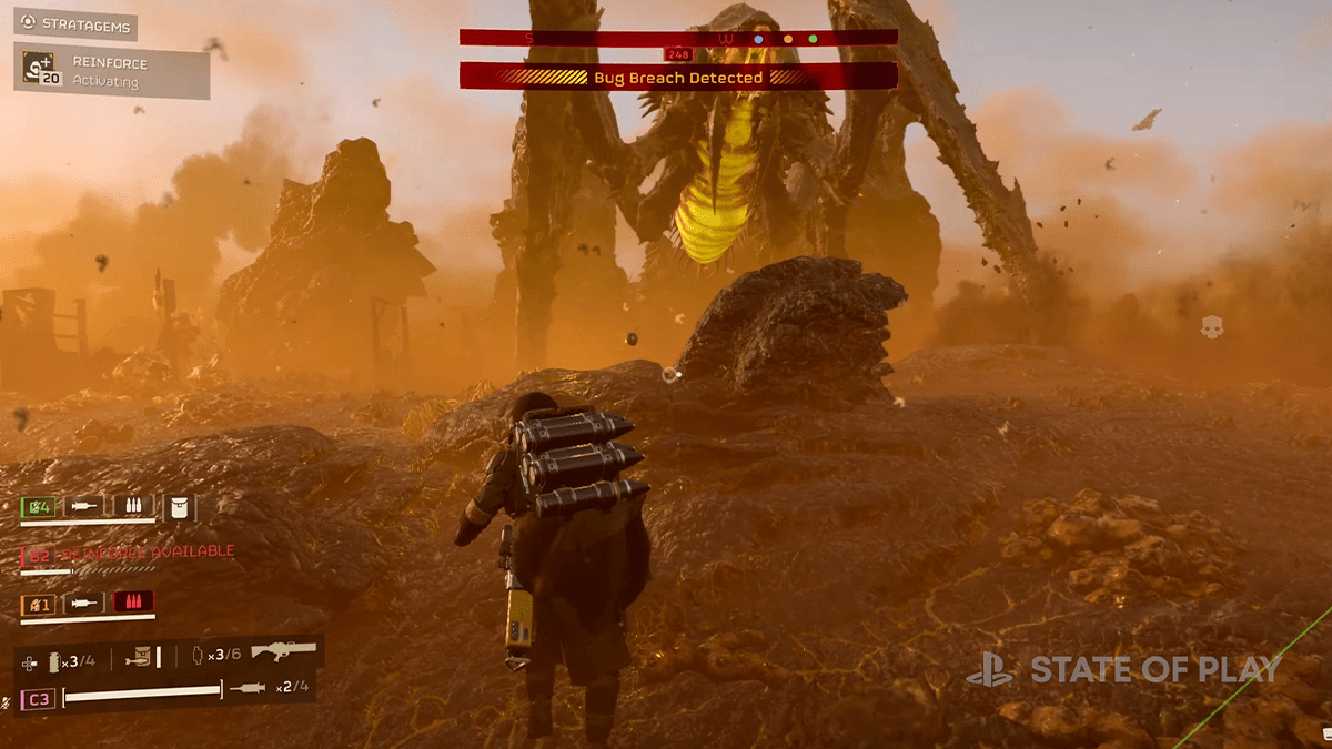 Helldivers 2 Gameplay Showcase Features Giant Enemy Encounters