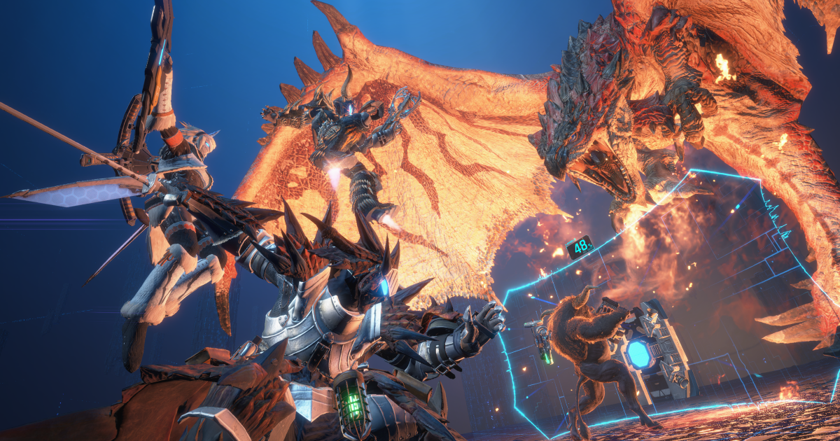 Monster Hunter Exoprimal Crossover Date Set, Boss Fight Detailed ...