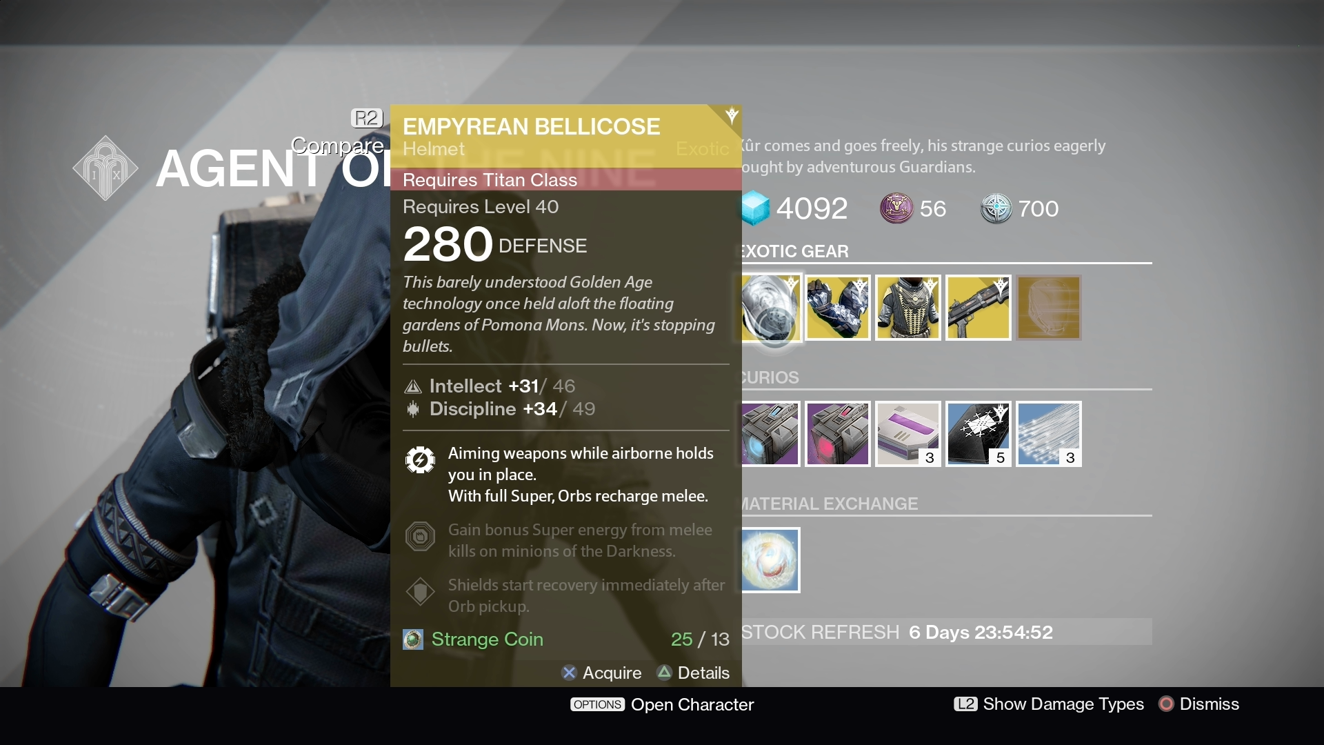 Destiny Xur Location and Items for January 1-3, 2016 Listed