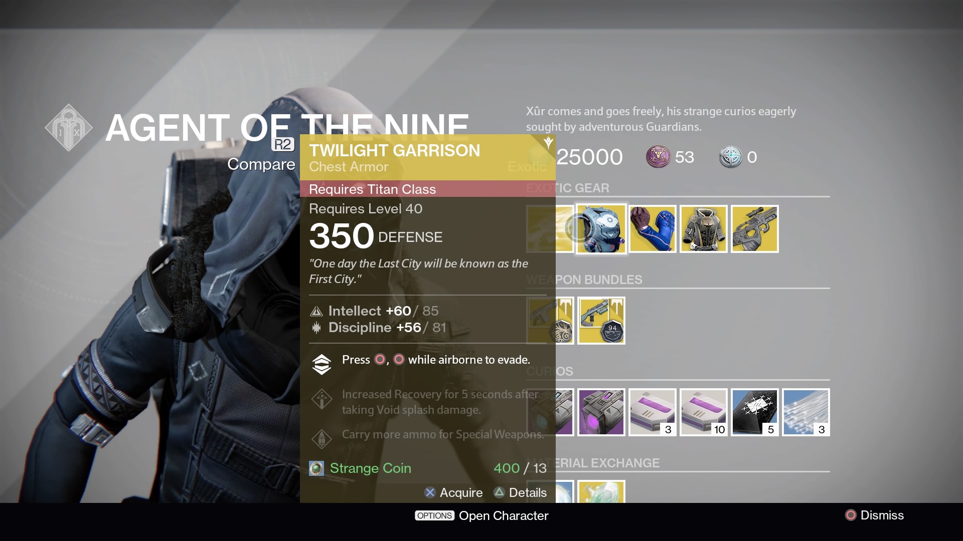 Destiny Xur Location and Items for May 5-7, 2017 Listed