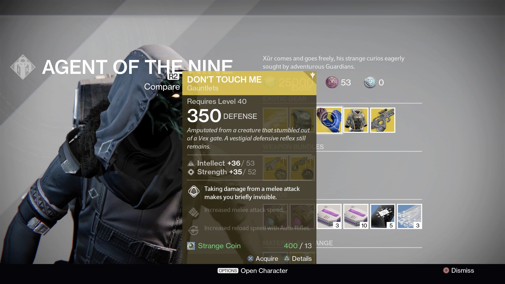 Destiny Xur Location and Items for May 5-7, 2017 Listed