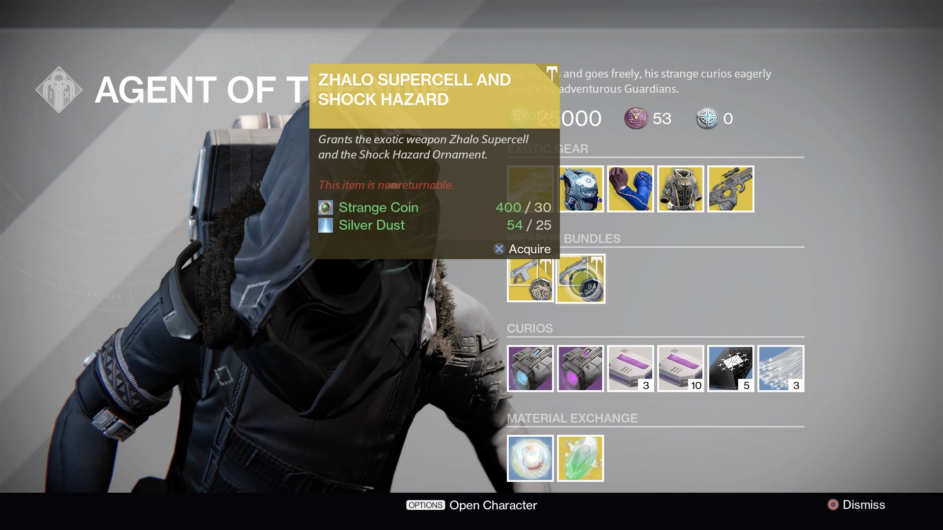 Destiny Xur Location and Items for May 5-7, 2017 Listed